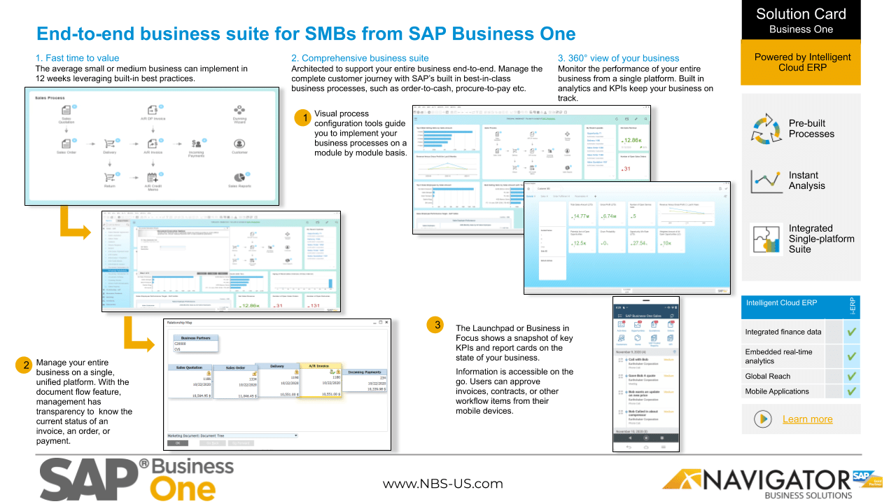 On-demand SAP ERP Demos | Navigator Business Solutions